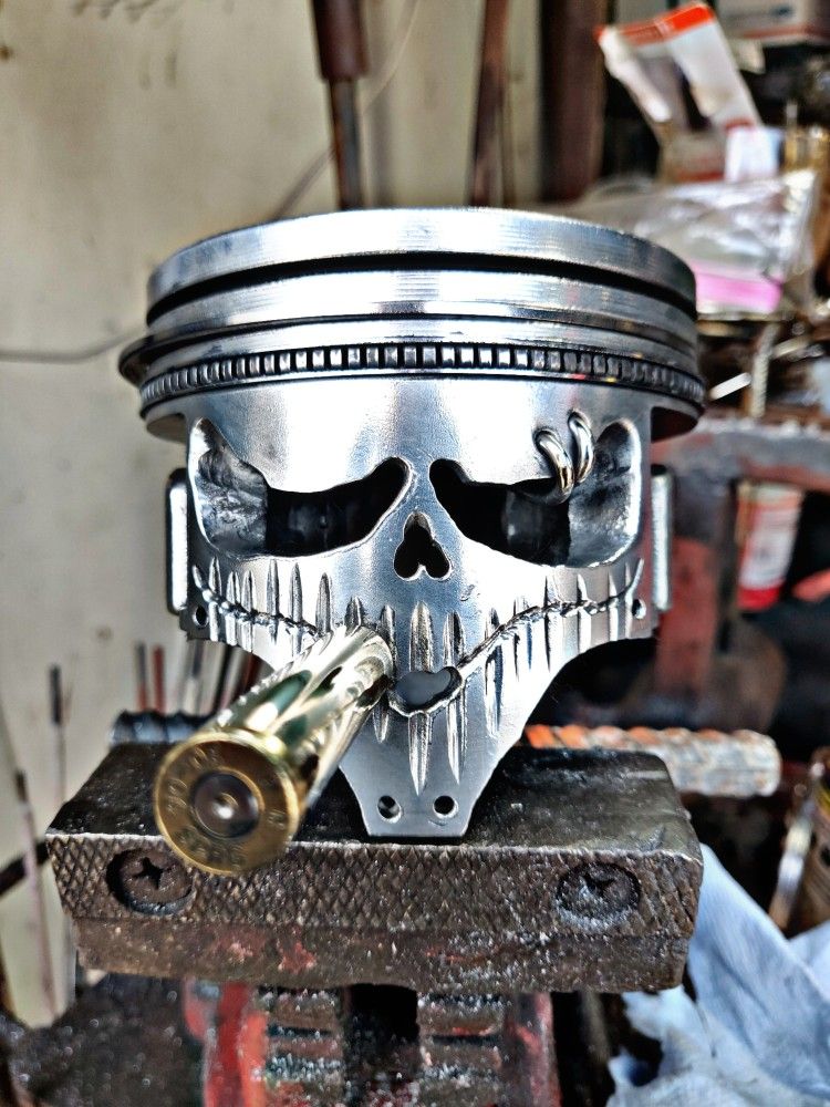 Skull And Piston Drawings