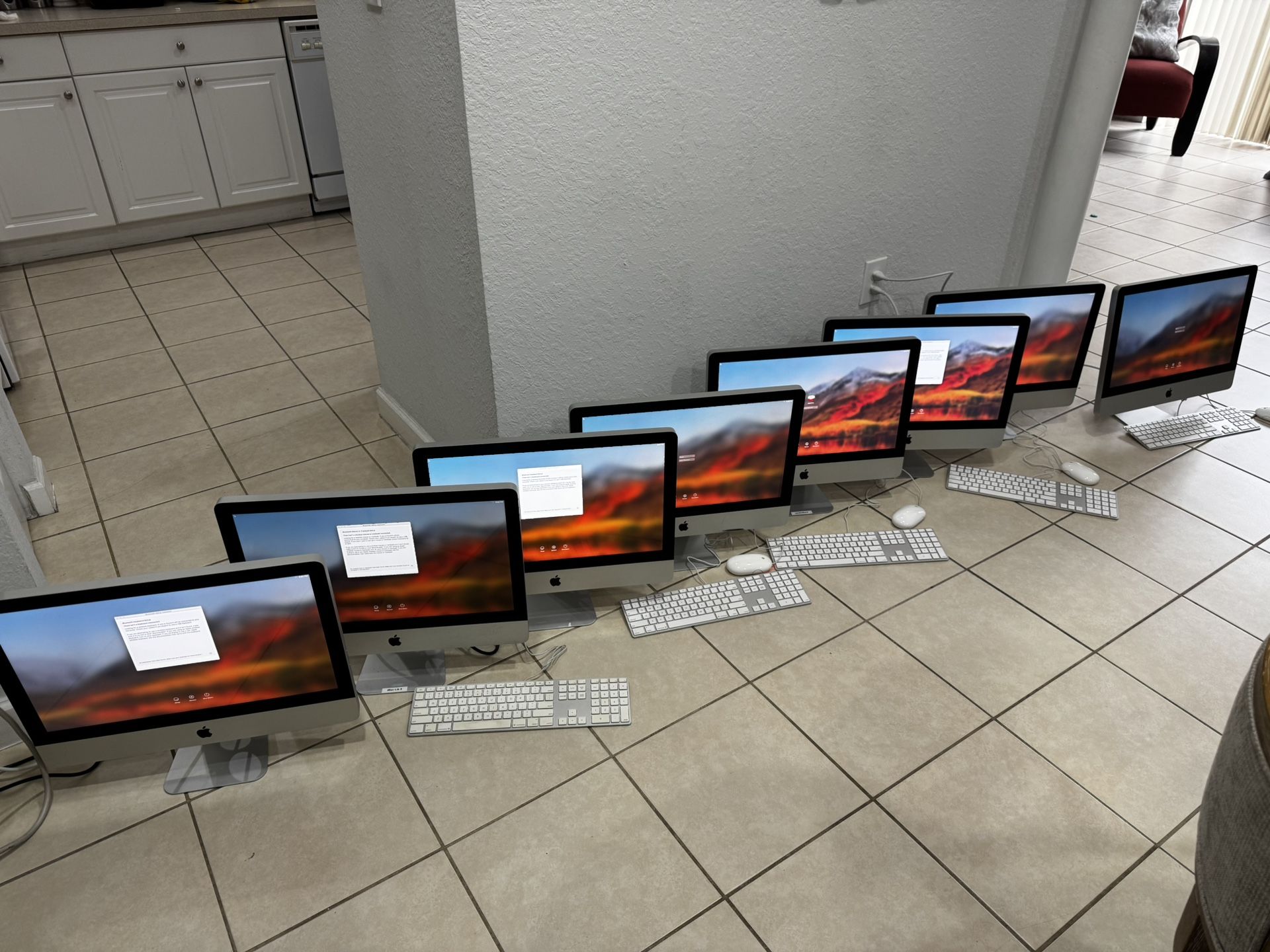 Lot Of 8 Mid 2011 iMacs • 500gb/1 Terabyte HDD • 8gb/12gb Ram • Quad ...