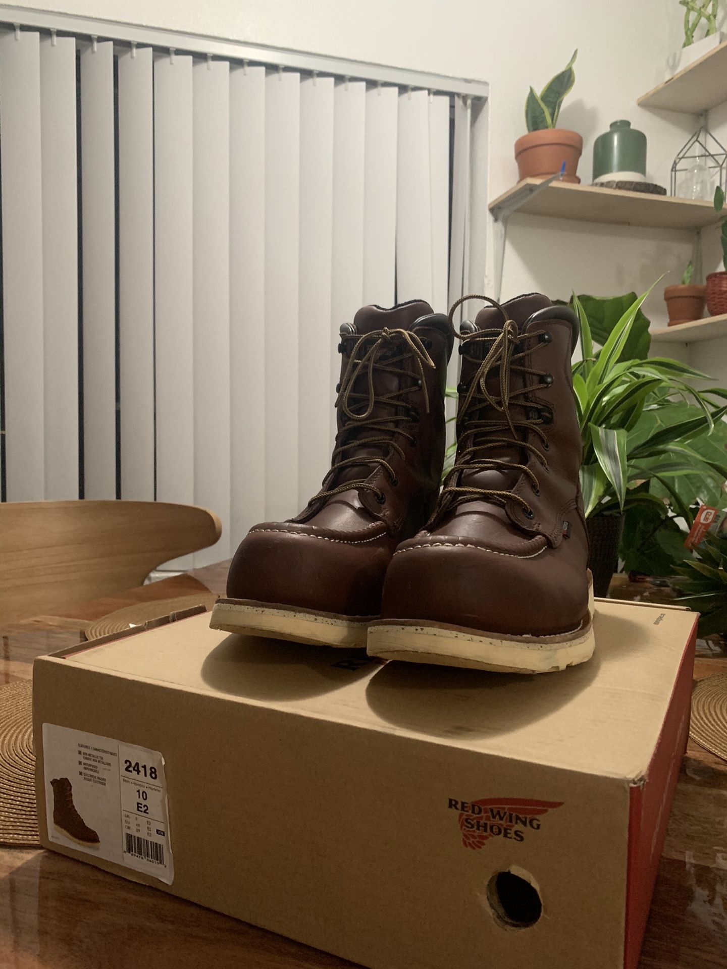 Red wing boots size 10 e2 (wide) 2418 for Sale in Rialto, CA - OfferUp