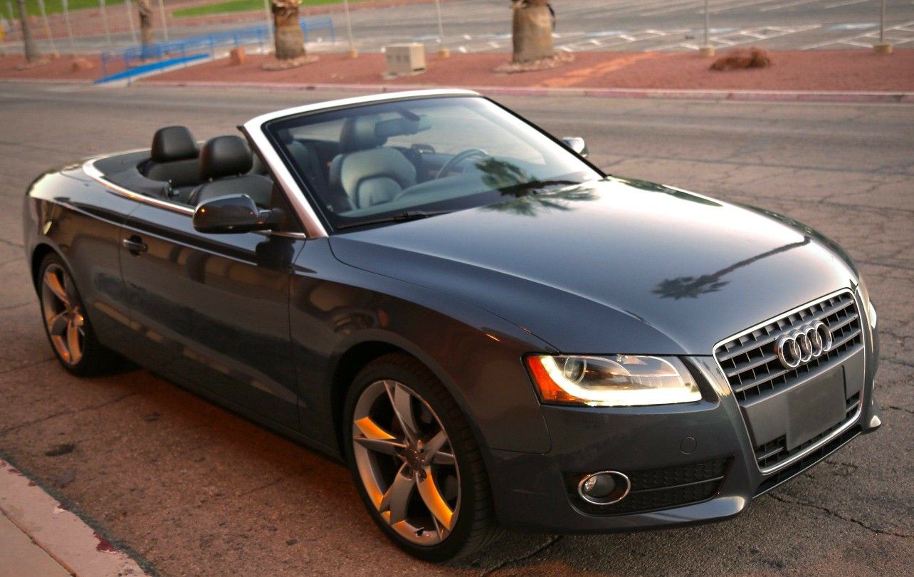 Beautiful grey metallic 2010 Audi A5 Turbo convertible, clean title for ...