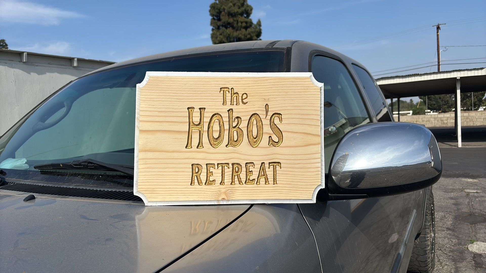 Hand Carved Redwood Signs