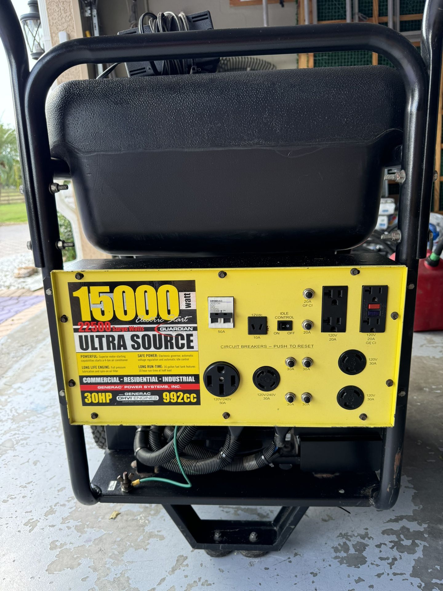 Generator by Guardian w/Generac engine 15,000 for Sale in Tarpon ...