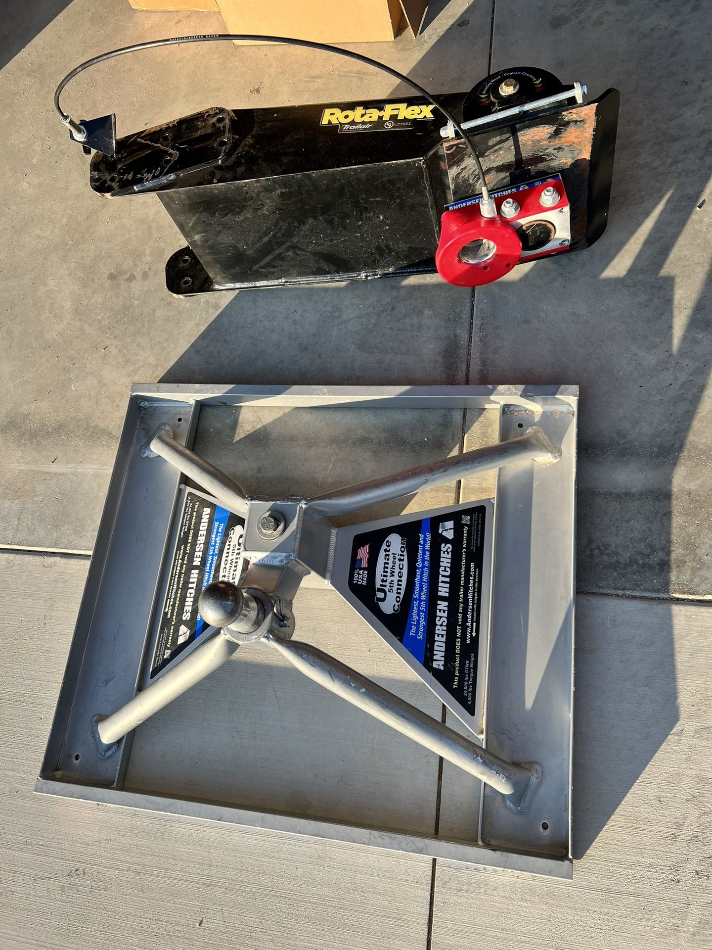 Andersen 5th Wheel Hitch + Rota Flex Pin Box for Sale in Hesperia, CA ...