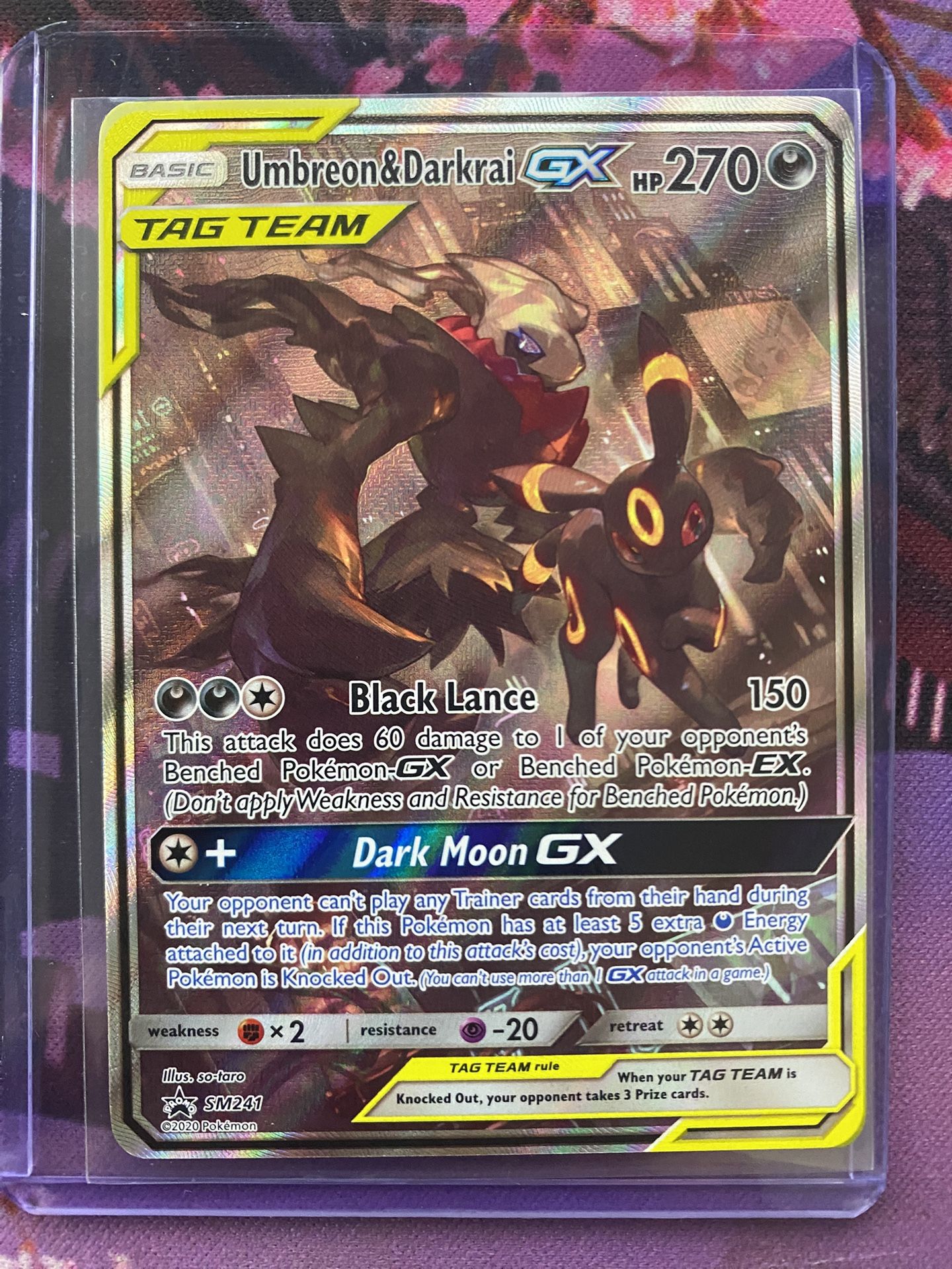 Pokemon Card Umbreon & Darkrai GX Tag Team for Sale in Garden Grove, CA ...