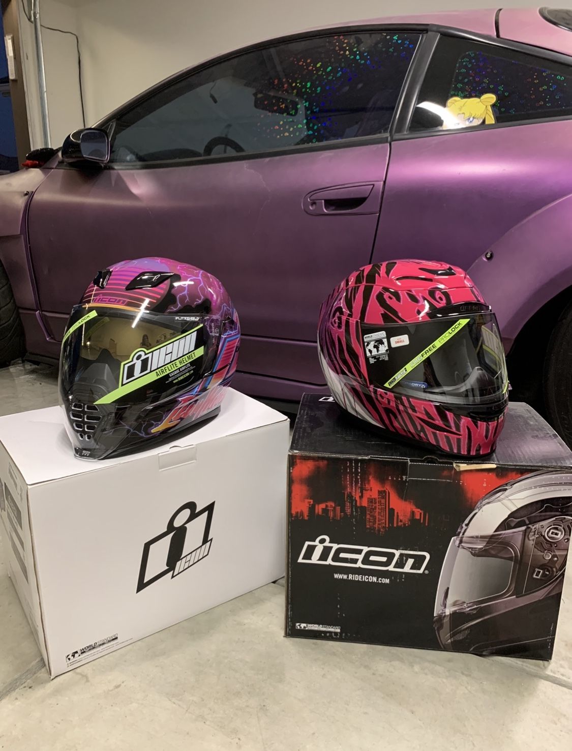 Icon Airflite “Synthwave“ Helmet XS for Sale in Bakersfield, CA - OfferUp