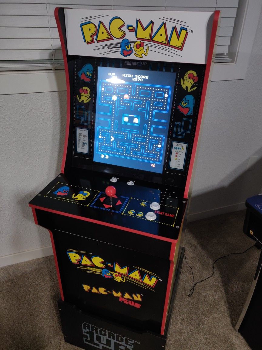 Arcade1up Pac-Man Arcade Machine with Riser ( Pac-Man and Pac-Man plus ...