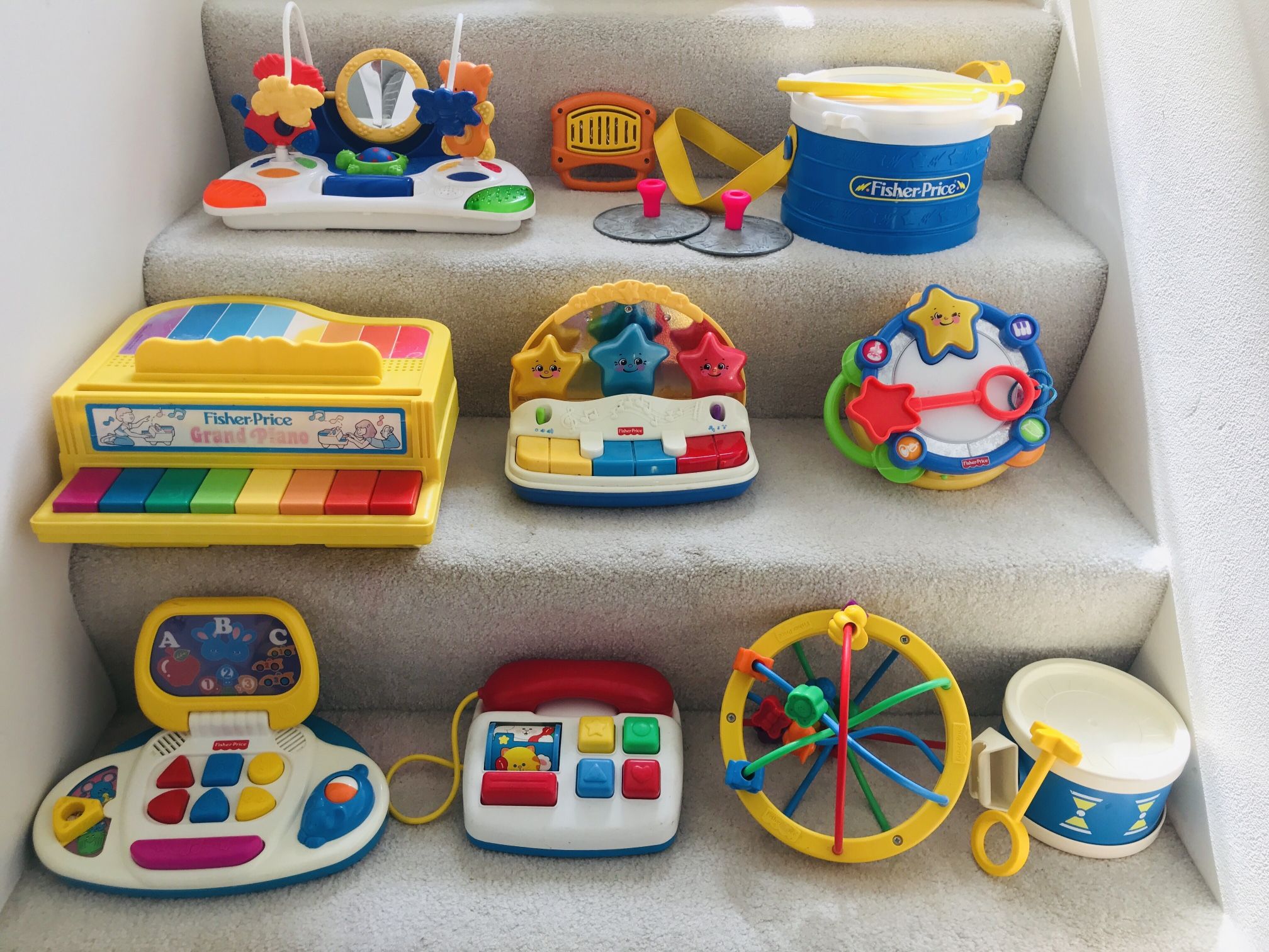 Huge Lot Of Vintage Baby And Toddler Toys all for 95 Toys