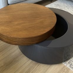 WEST ELM Stacked Disk Storage Coffee Table for Sale in Burbank CA OfferUp