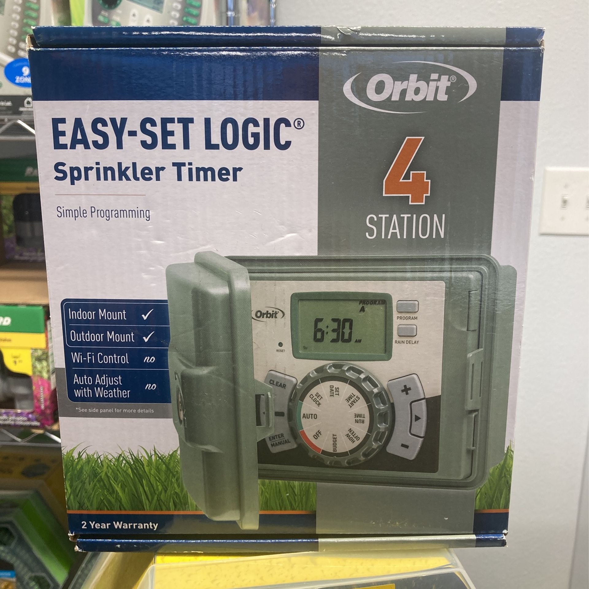 Orbit 4 Station Indoor/ Outdoor Sprinkler Timer for Sale in Garden ...