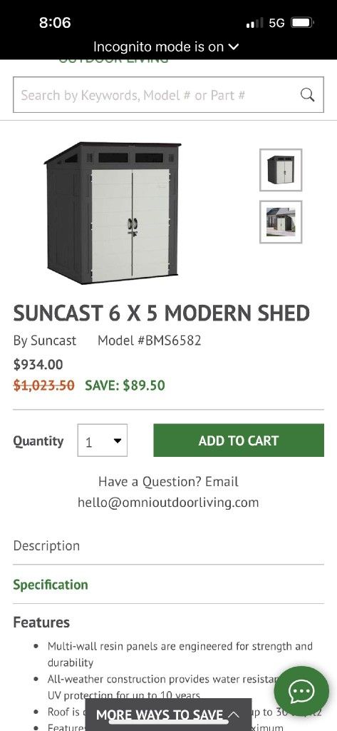 Suncast Storage Shed for Sale in Bonney Lake, WA - OfferUp
