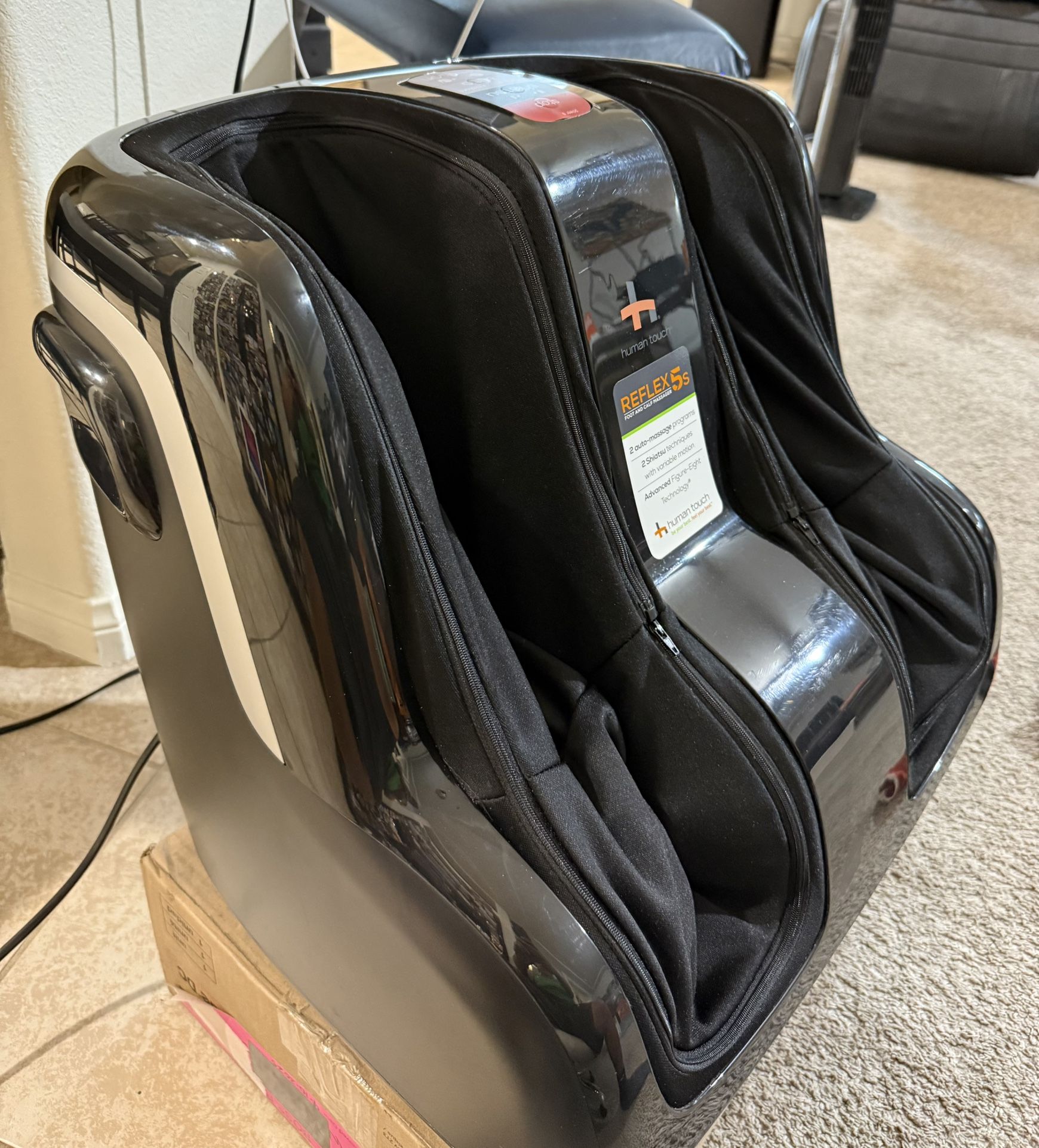 Human touch reflex 5s, only calf area is working, foot machine part is ...
