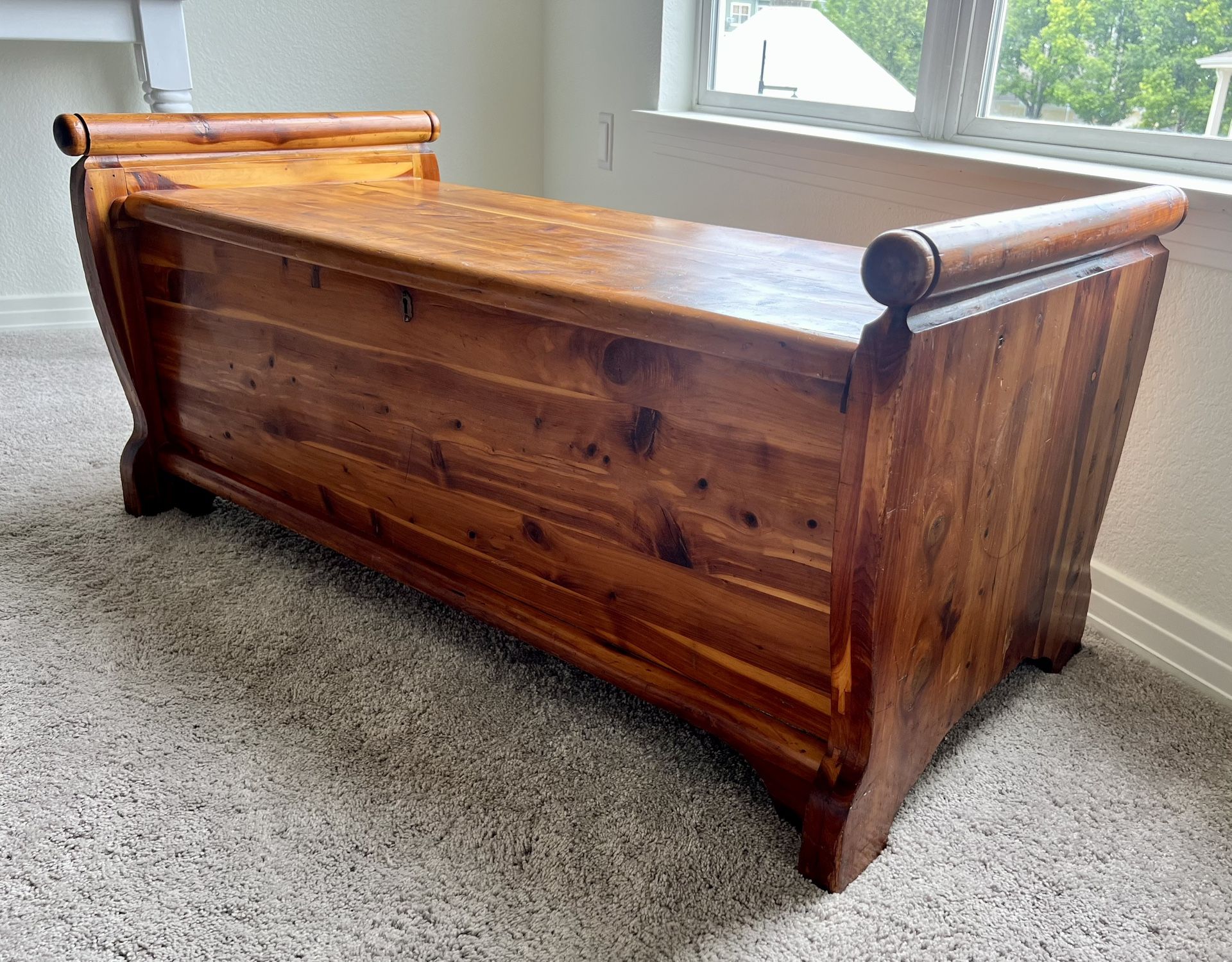 Beautiful antique wooden chest circa 1912 manufactured by The Standard ...