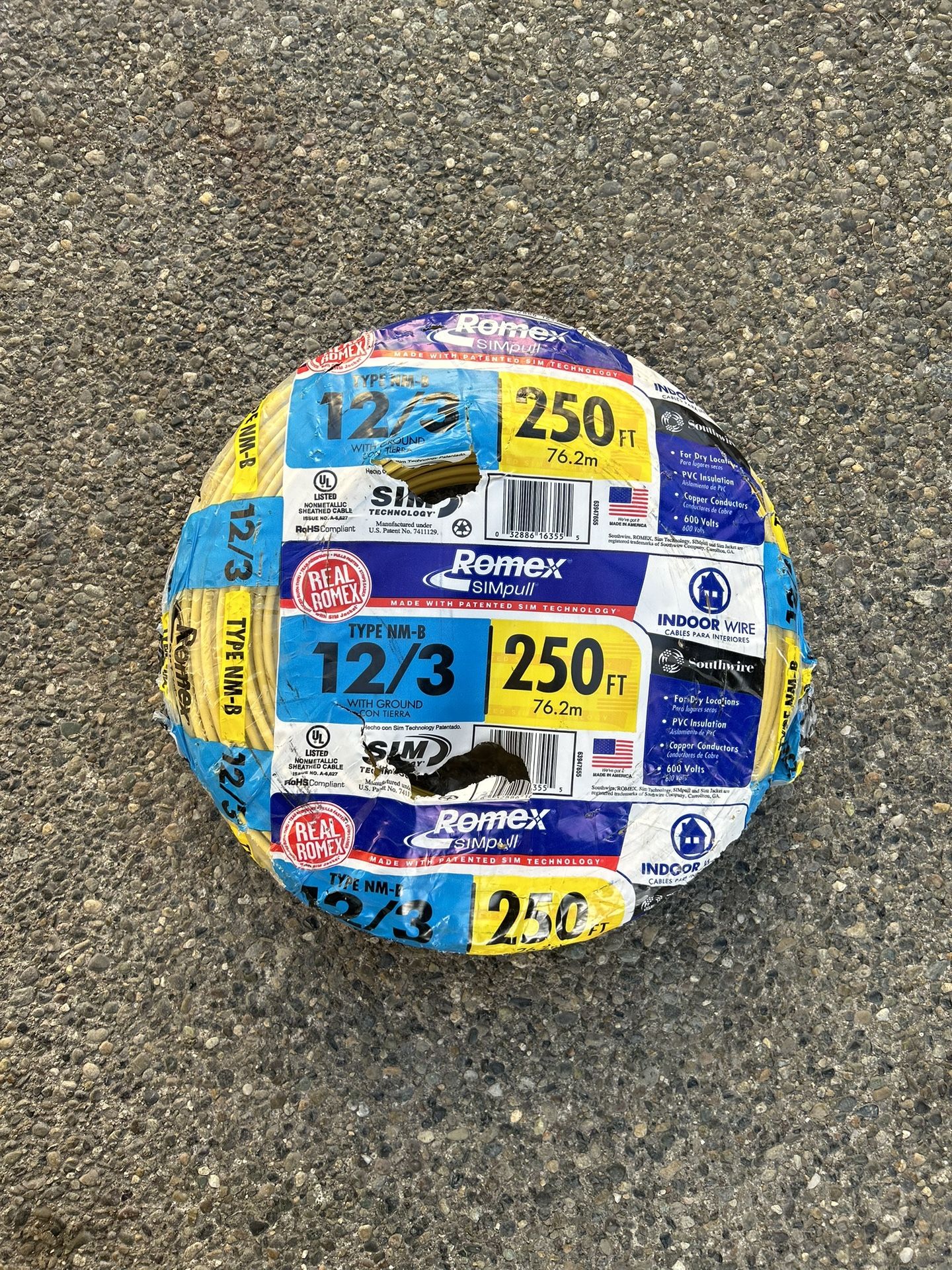 Romex Type NM-B 12/3 250ft for Sale in Tacoma, WA - OfferUp
