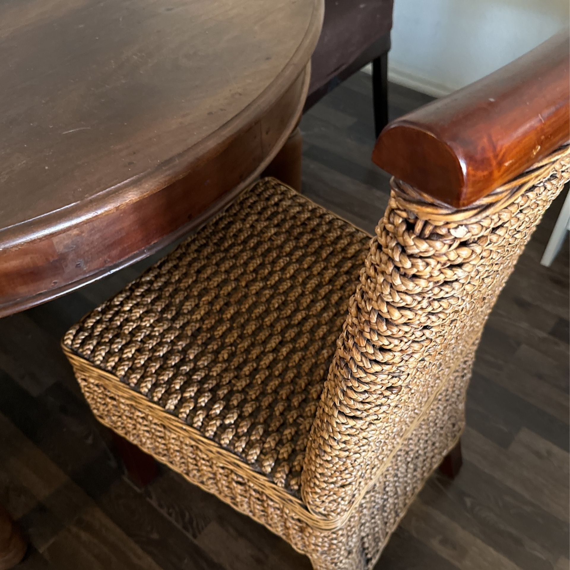 Very Sturdy Round Wooden Table And Chairs for Sale in West Hollywood ...