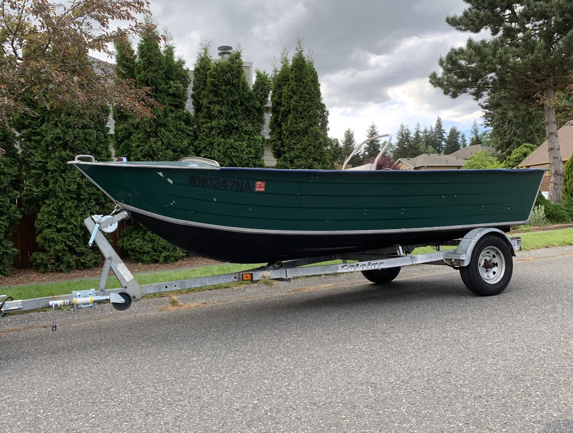 15 ft Duroboat and Calkins trailer for Sale in Mill Creek, WA - OfferUp