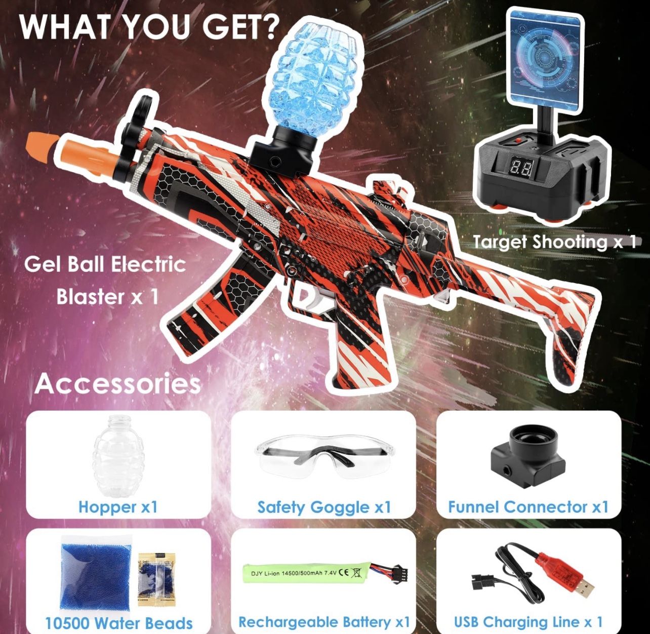 New Electric Gel Ball Splatter Blaster ,Splat Blaster Automatic Mode ...