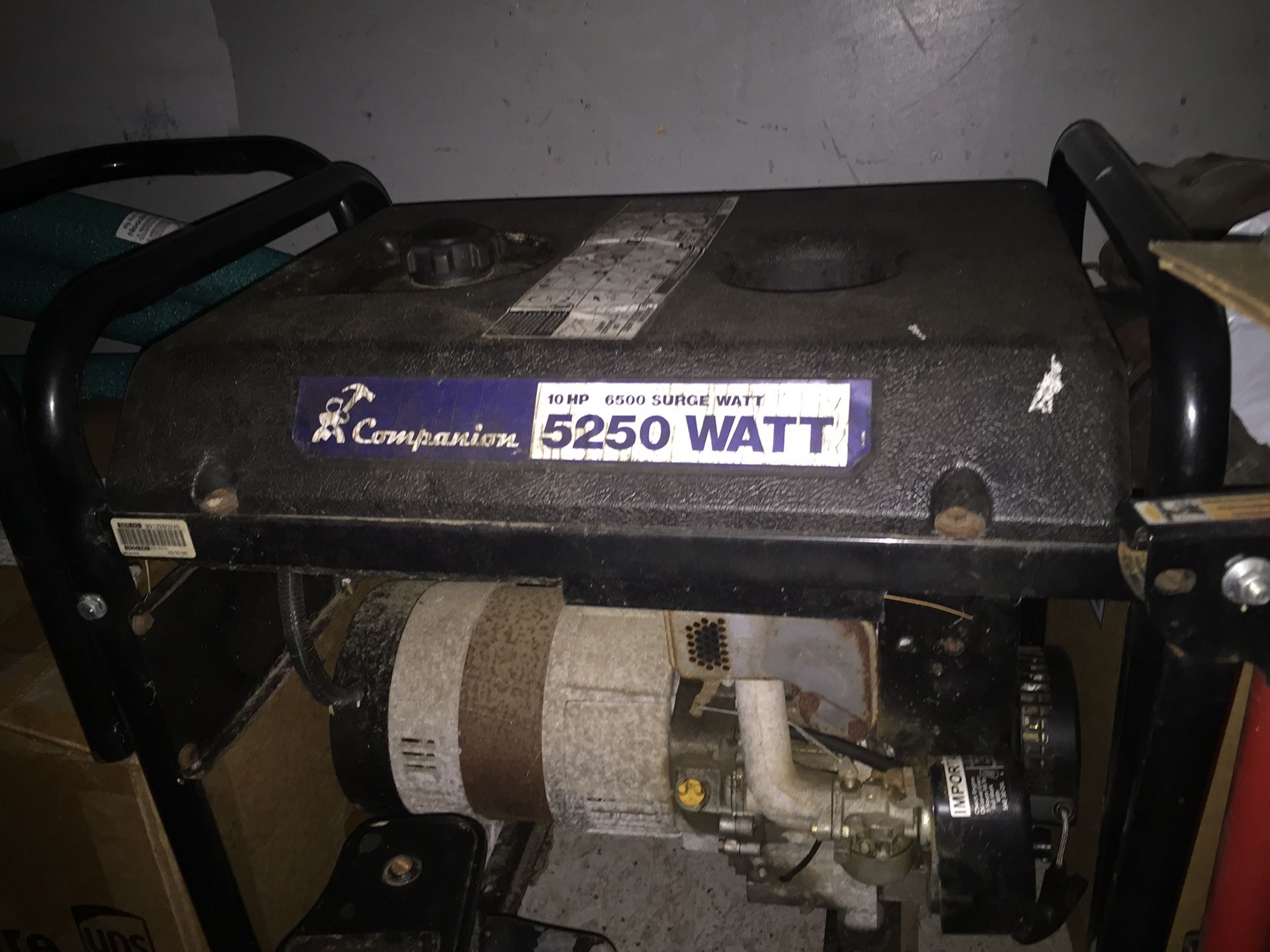 Companion 10 hp 6500 surge watt 5250 running watts for Sale in Epping ...