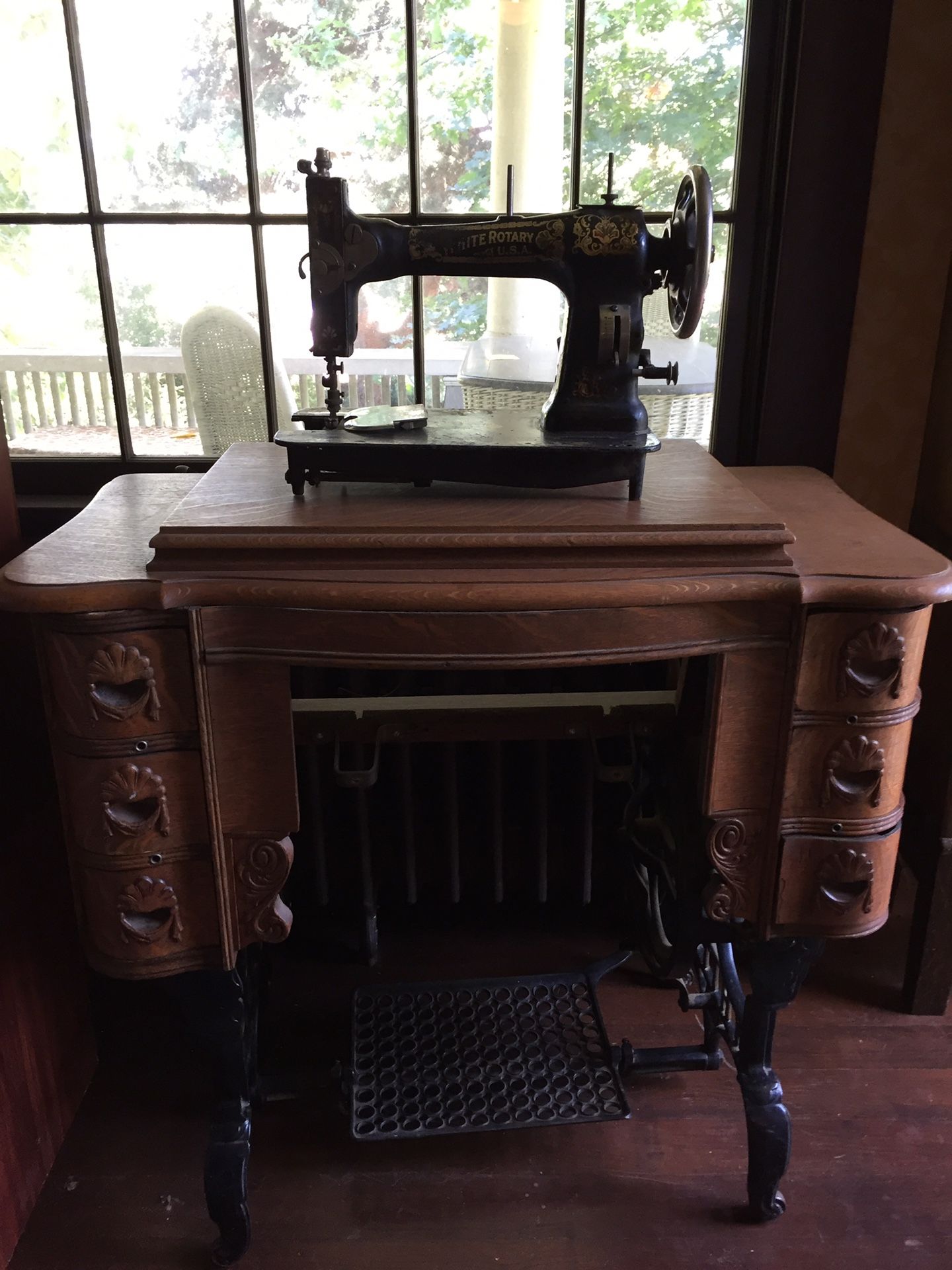 Antique “white rotary” sewing machine and stand for Sale in Seattle, WA ...