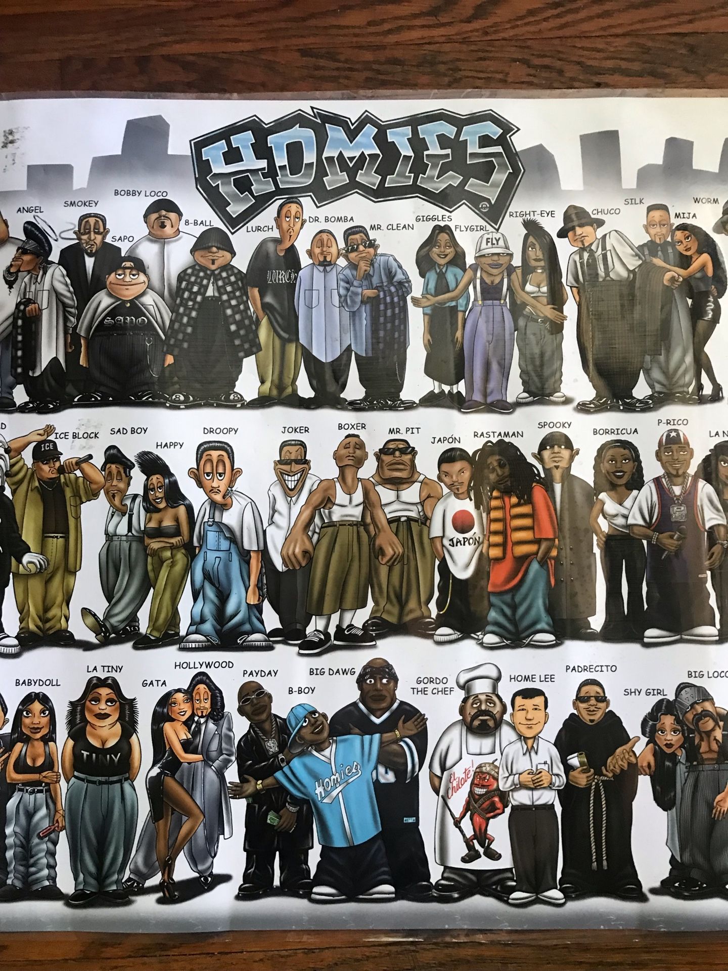 Homies Names Poster
