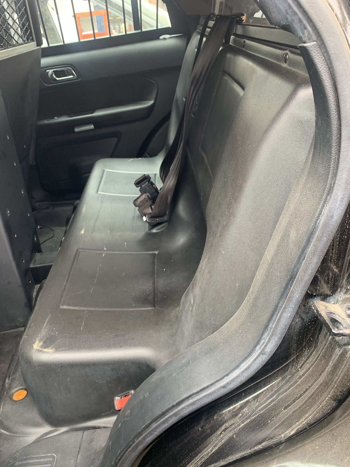 Police Car Plastic Back Seat
