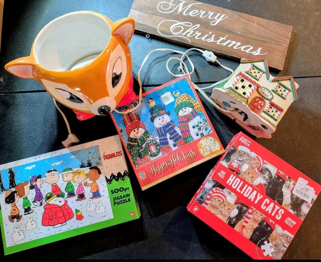 Christmas decorations and puzzles for Sale in San Antonio, TX - OfferUp