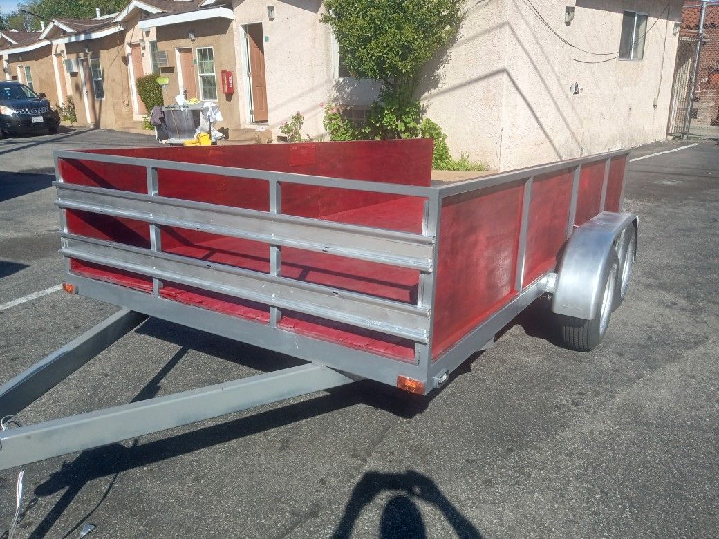 6 By 12 Brand New Gray And Red Utility Trailer $ 10000 for Sale in ...