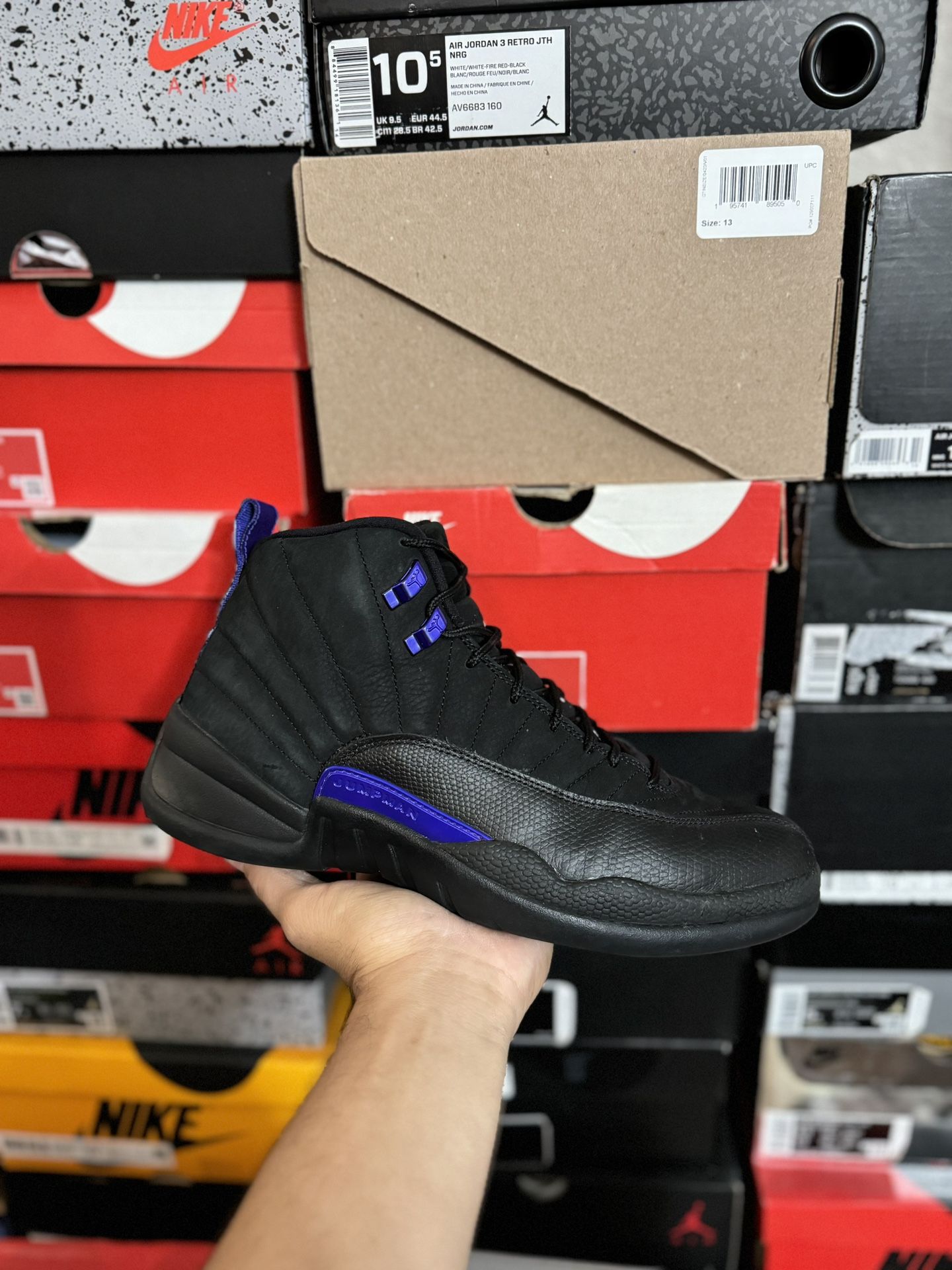 Jordan Dark Concord 12s size 10 USED But Clean for Sale in Los Rnchs ...