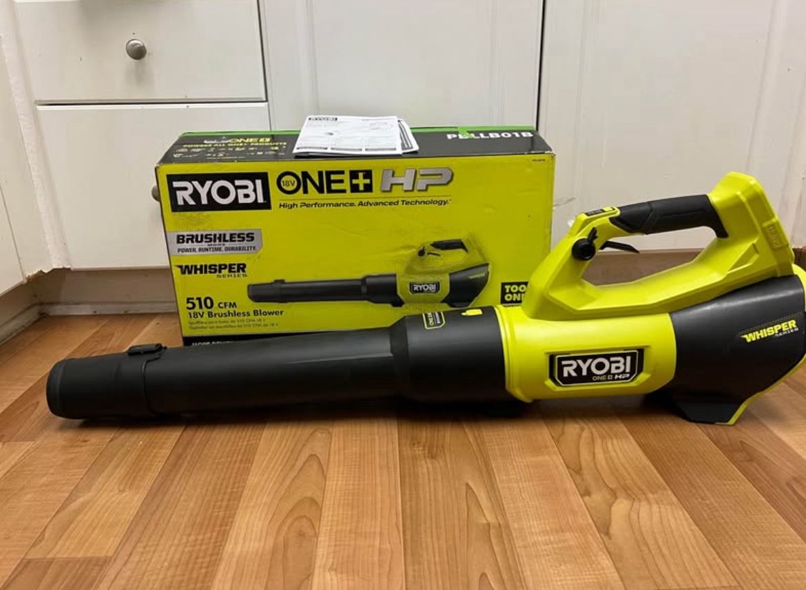 RYOBI ONE+ HP 18V Brushless Cordless 130 MPH 510 CFM Leaf Blower (Tool ...