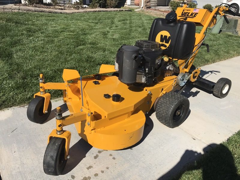 2016 Wright 36 walk behind mower with velke, was purchased less than a ...