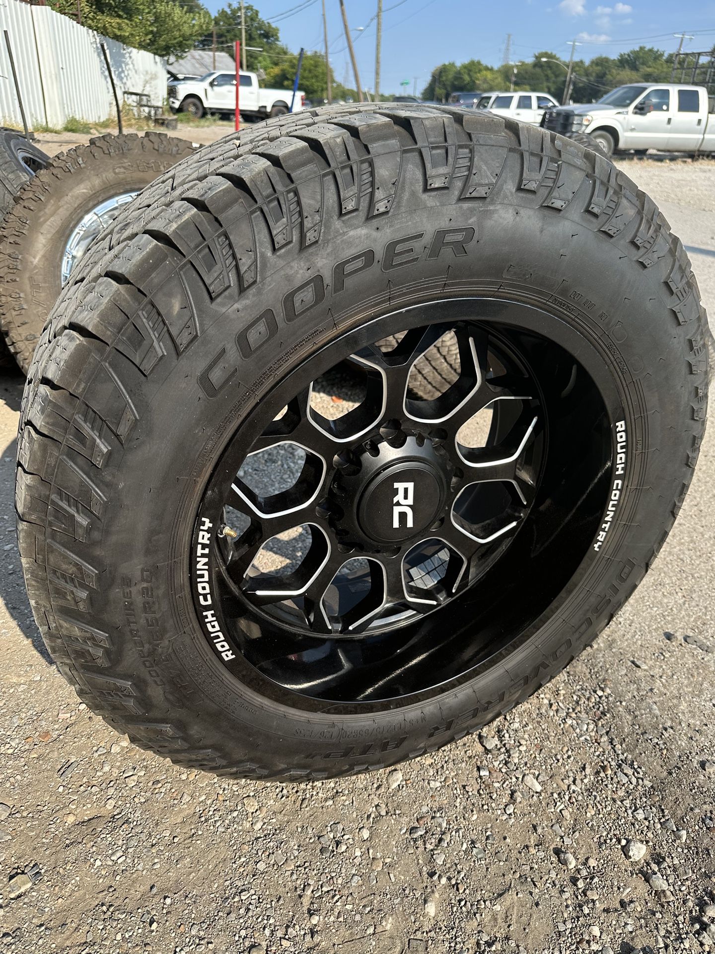 Like New 20x10 Rough Country Wheels And Cooper Discoverer ATP Tires 20 ...