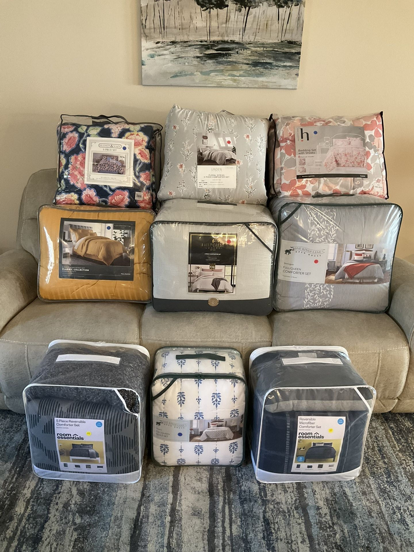 CLOSE OUT PRICES*** Full Size And F/Q New End Package Comforter Sets ...