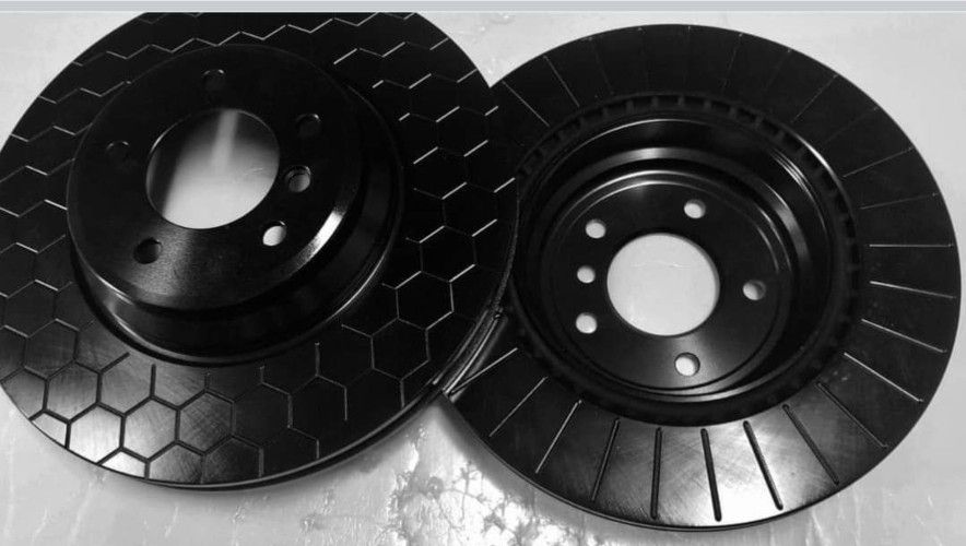 HELLCAT ROTORS 6 PISTON FRONT AND REAR with PADS CHOOSE STYLE AND COLOR ...