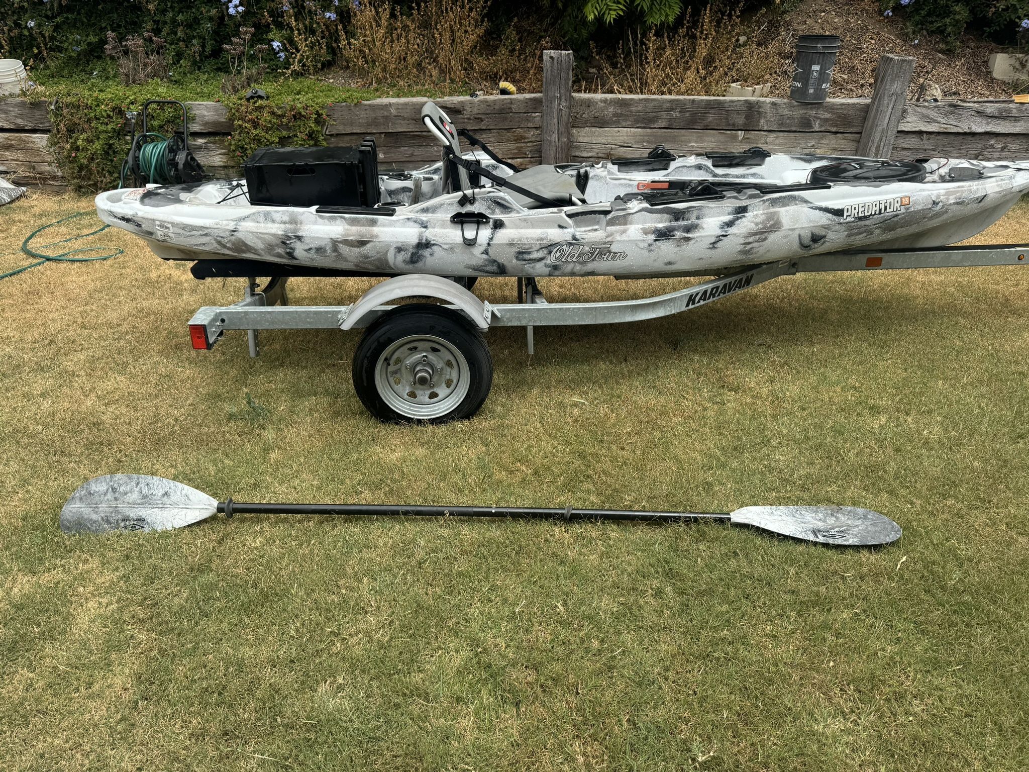 Old Town Predator Fishing Kayak With 2018 Karavan Trailer for Sale in ...
