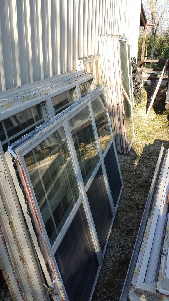 Lots of Used vinyl windows make offer !! for Sale in Antioch, IL - OfferUp