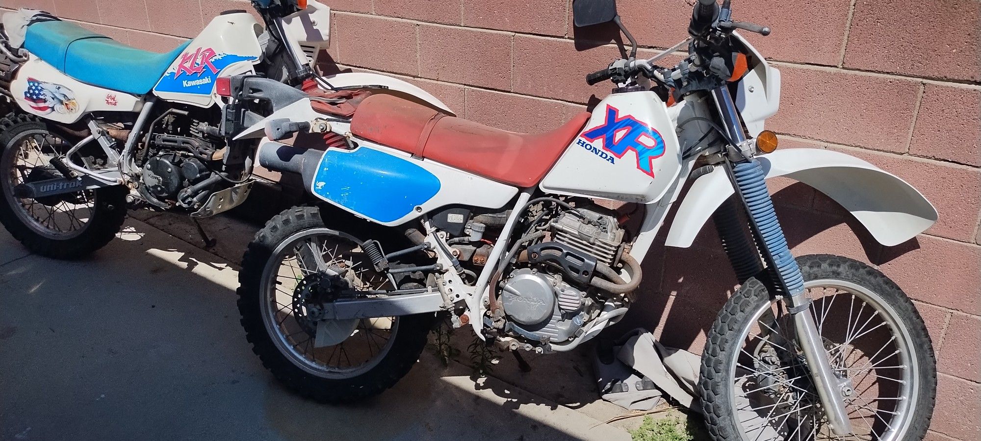 KLR 250 Kawasaki And XR 250 Honda both are Dual Sports for Sale in ...