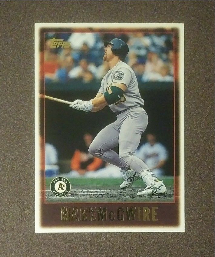 1997 Topps Mark McGwire Oakland Athletics A's #62 1st Base Baseball ...