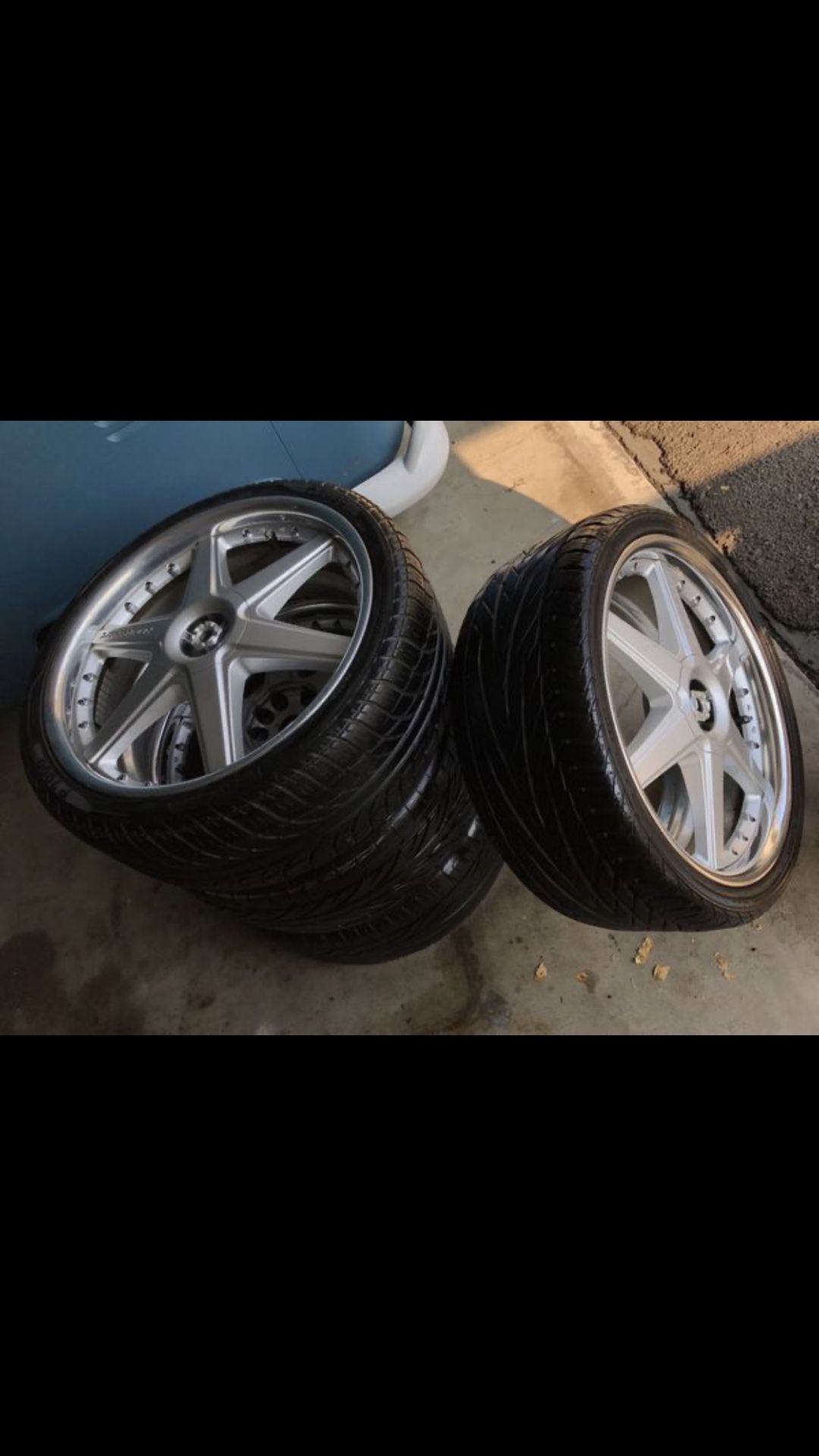 19” RACING HART CR-6 RIMS wheels TIRES W/ caps for Sale in San Gabriel ...