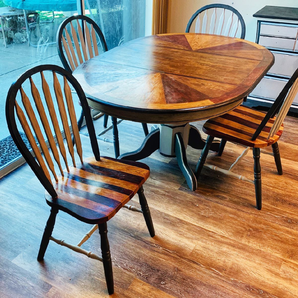 Contemporary Kitchen Table Butcher Block Chairs for Sale in Folsom, CA ...