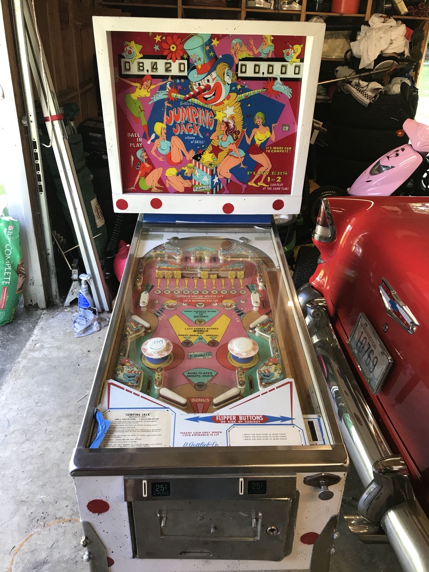 1973 jumping jack pinball arcade game for Sale in Puyallup, WA - OfferUp