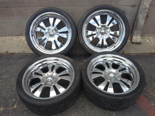 Ford or Chevy 5 lug 20 inch chrome rims. Truck, van, suv for Sale in ...