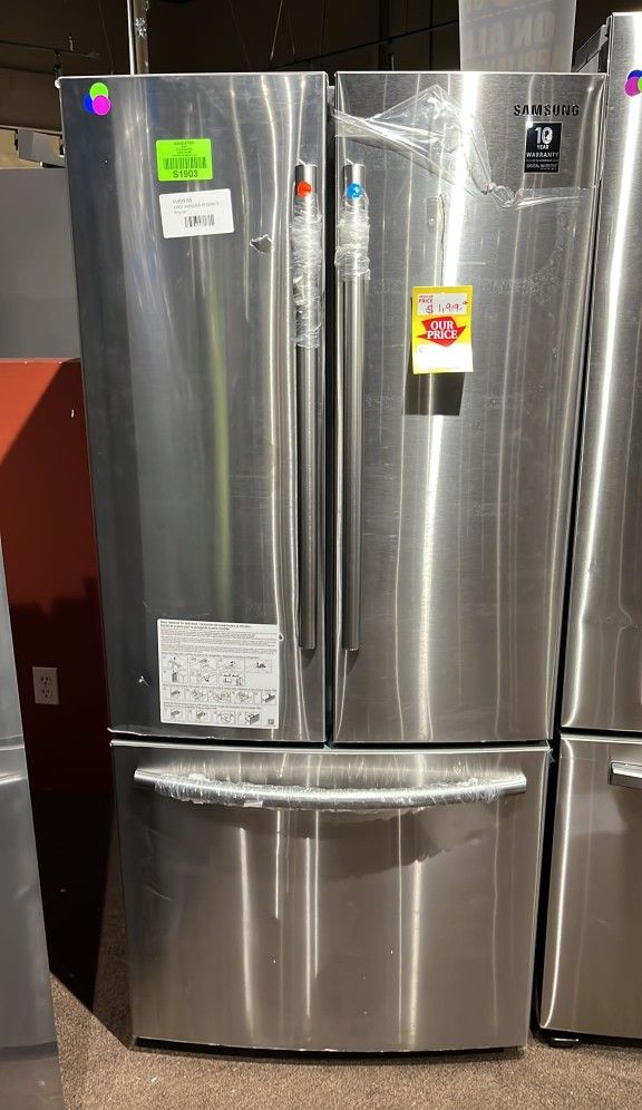 SAMSUNG RF220NCTASR 21.8 Cu. Ft. French-Door Refrigerator for Sale in ...