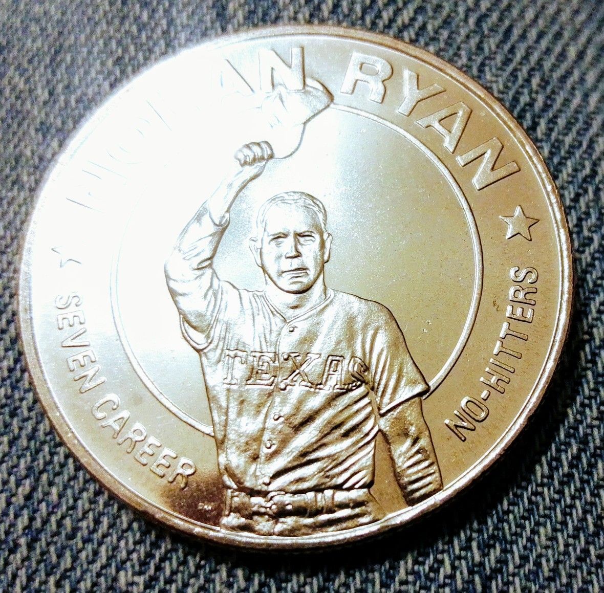 1993 Nolan Ryan Coin, 7 No Hitters, 1 Dollar, MUST SEE for Sale in ...
