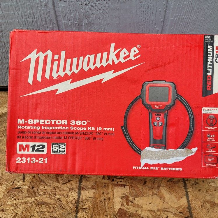 Milwaukee M12 12V Lithium-Ion Cordless M-SPECTOR 360-Degree 4 ft. Inspection Camera Kit for Sale ...