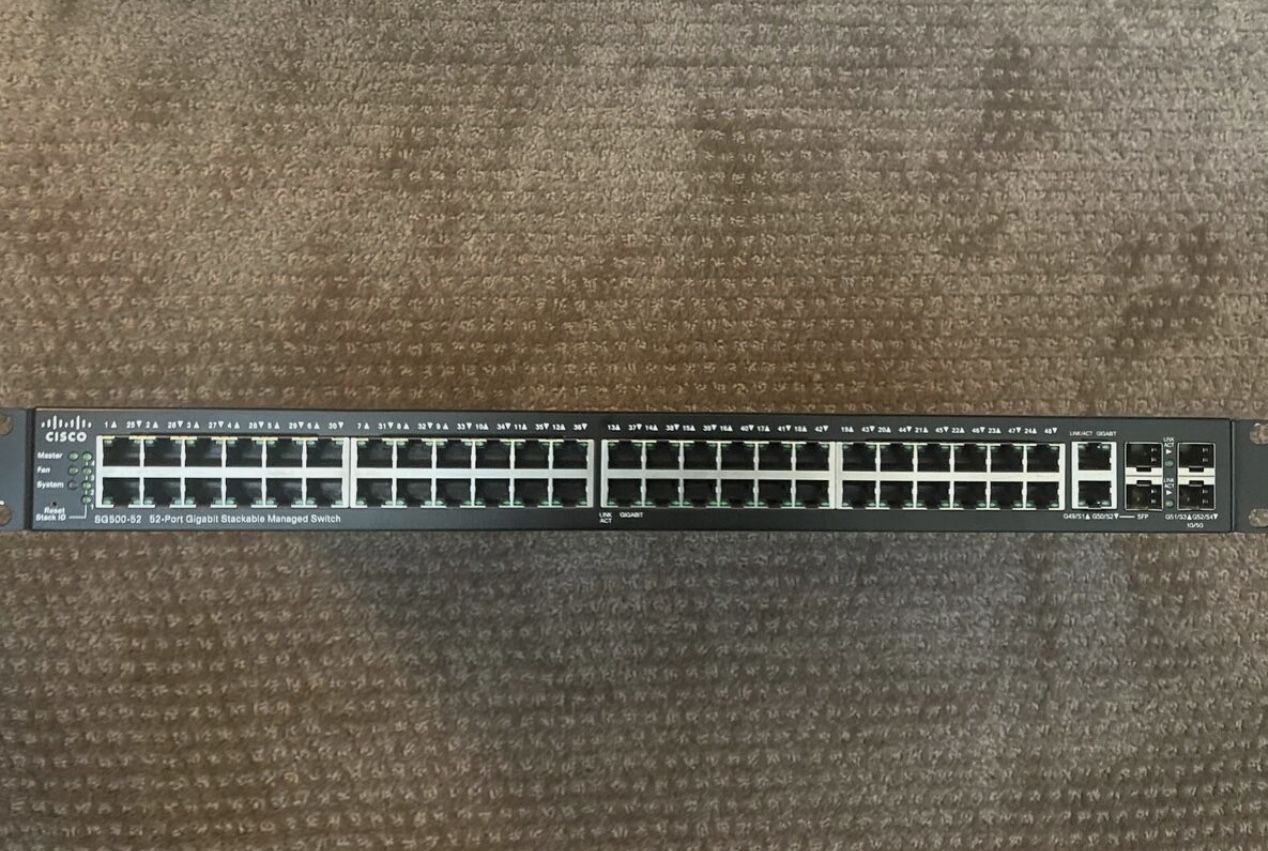 Cisco SG500-52P Gigabit Stackable Managed Switch - Black for Sale in ...