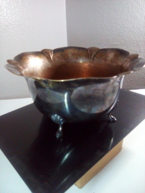 William Rogers Bowl - Mid-Century Silverplated Bowl - Wm Rogers 427 for ...