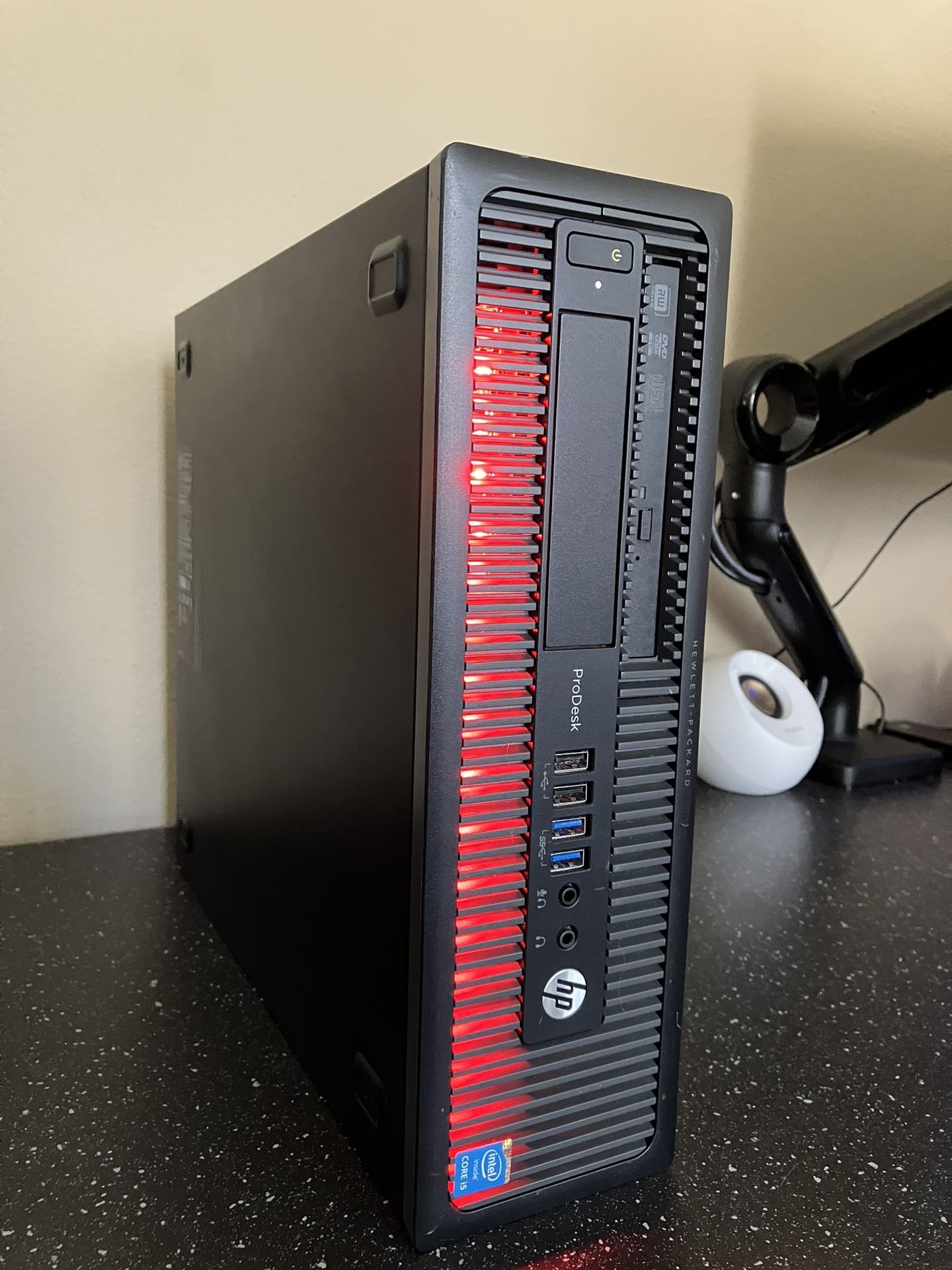 Custom HP Gaming PC: Intel i5,16GB, 512GB SSD, AMD R7 250 2GB, Fully ...