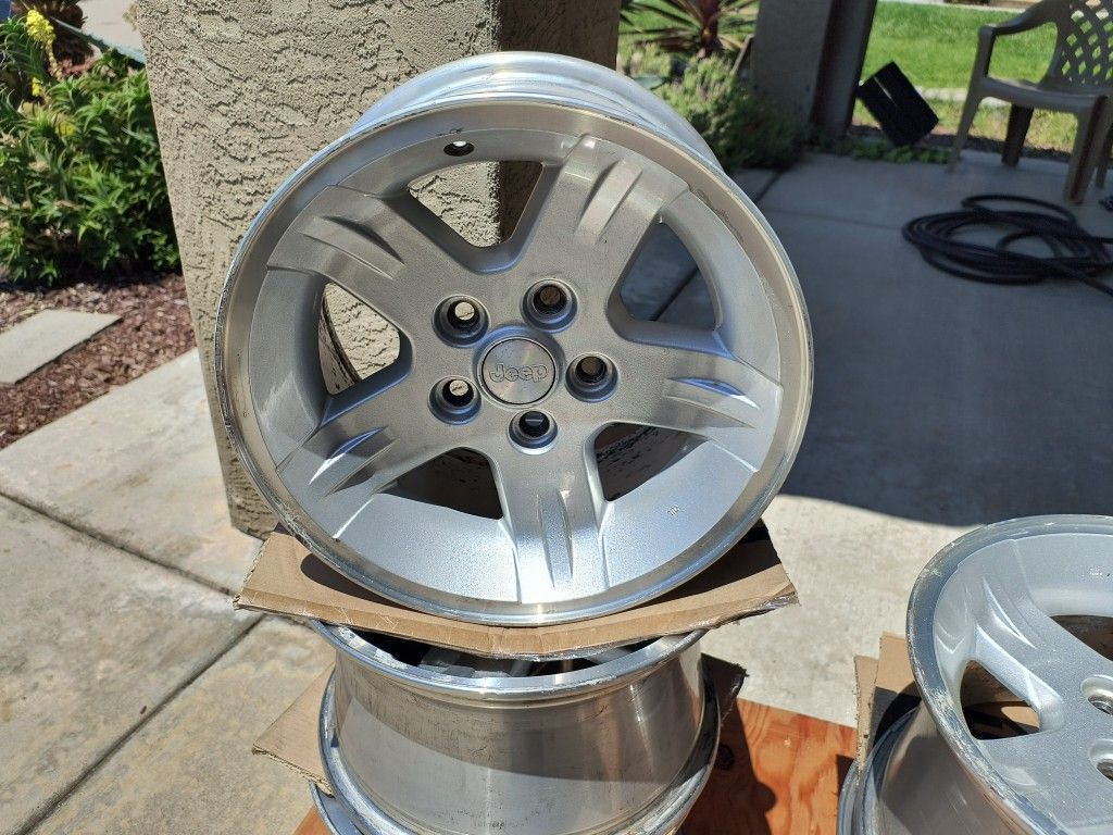 JEEP Wrangler TJ OEM Wheels (5) for Sale in Chula Vista, CA - OfferUp