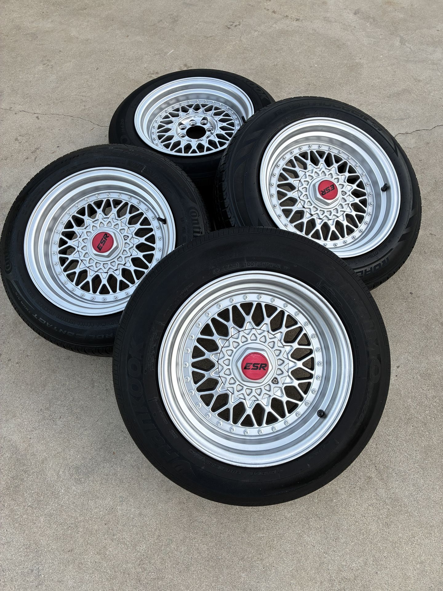rims 15 Universal ESR wheels 4x100 - 4x114.3 For Celica Corolla Sentra ...