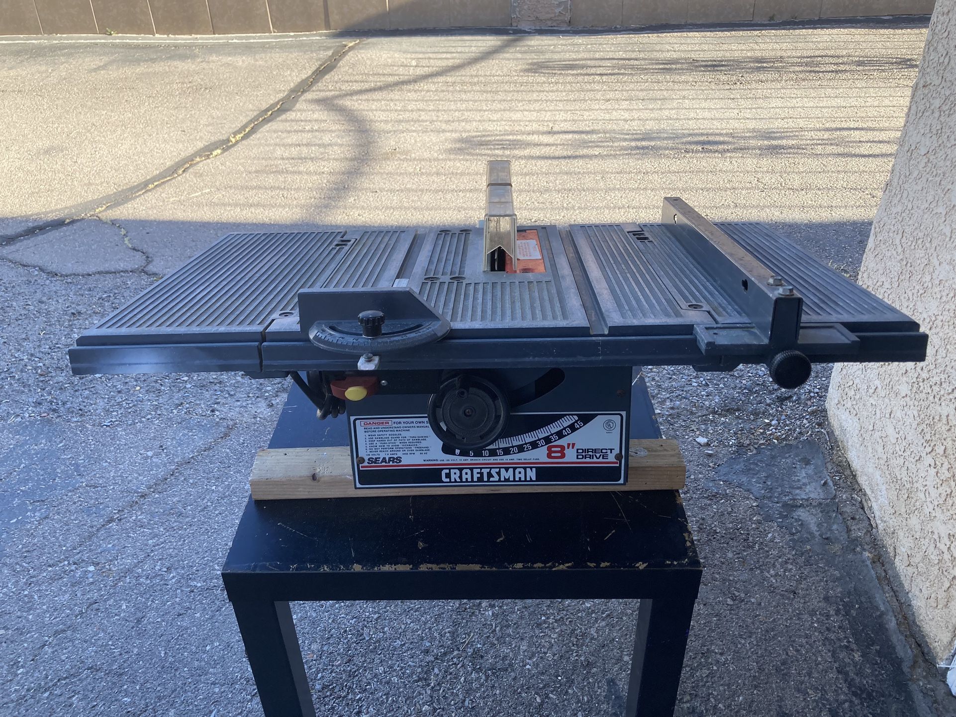 Craftsman 8 inch direct drive table saw price store