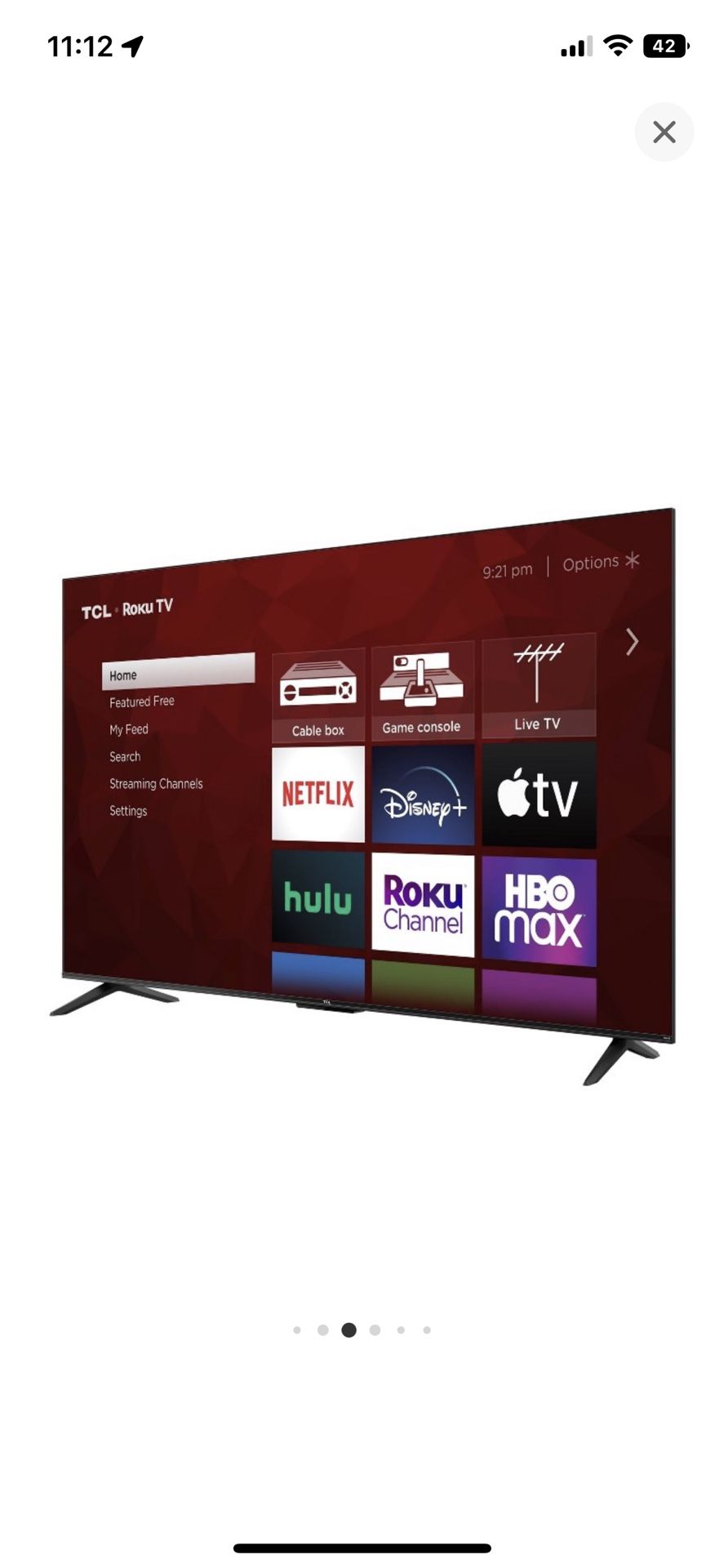 TCL 65” 4K Smart Tv 65S455 Model Brand New for Sale in Herndon, VA ...